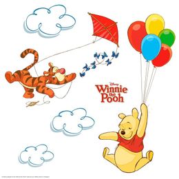 Komar Wandtattoo &raquo;Window Sticker Winnie the Pooh - Gr&ouml;&szlig;e 31 x 31 cm&laquo; selbsthaftend, Fensteraufkleber, Kinderzimmer bunt Folie