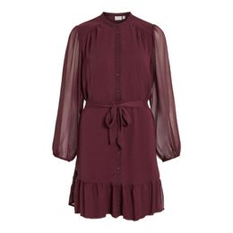 Vila Damen Chiffonkleid &raquo;VIFALIA L/S DRESS - NOOS&laquo; Sommerkleid lila 34, N-Gr