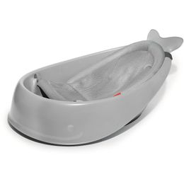 SKIP HOP Babybadewanne &raquo;Moby, grau&laquo; H&ouml;he 30 cm Netzmatte mit Ablaufst&ouml;psel grau Babybadewanne