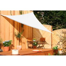 Floracord Sonnensegel &raquo;Dreieck&laquo; B: 360 cm, cremewei&szlig; beige HDPE (High Density Polyethylen)