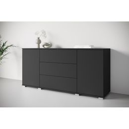 OTTO home Sideboard &raquo;Kenia, Kommode f&uuml;r das Schlafzimmer/Wohnzimmer&laquo; 1 Stk. tlg. Modernes Sideboard mit 3 Schubladen und 4 F&auml;chern, Breite 150 cm 