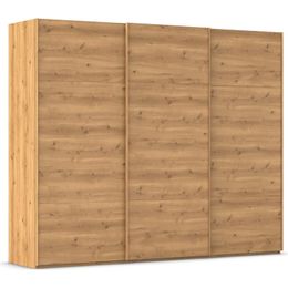 Rauch Schwebet&uuml;renschrank &raquo;Kleiderschrank Schrank Garderobe Schlafzimmerschrank SCALE-TRIO&laquo; edle dreigeteilte Front, 2 Zierleisten in Griff-Farbe MADE