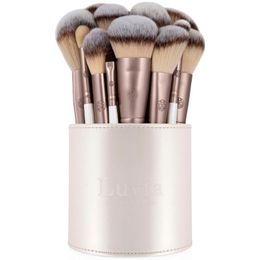 Luvia Cosmetics Damen Kosmetiktasche &raquo;Magnetic Brush Case&laquo; Ideale Pinselaufbewahrung, sauber, griffbereit, perfekt f&uuml;r Reisen. wei&szlig;