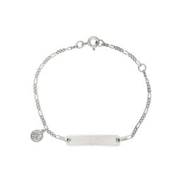 Firetti Jungen Armband &raquo;Schmuck Geschenk Silber 925 Armschmuck Armkette Figarokette Engel&laquo; mit fester Gravur "Gott sch&uuml;tze Dich" silber