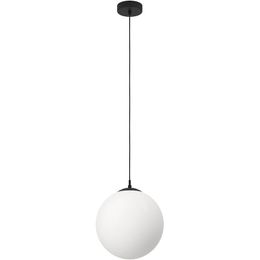 Eglo H&auml;ngeleuchte &raquo;RONDO 3 Pendellampe, Stahl und Glas, E27, IP20, Esstischlampe, Lampe&laquo; E27 1 Stk. H&auml;ngeleuchte, H110 x &Oslash;30, schwarz, 1X40W exkl. 