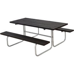 Plus Garten-Essgruppe &raquo;&raquo;Classic&laquo; Kombim&ouml;bel&laquo; 1 Stk. tlg. 177x155x73/44 cm schwarz FSC -zertifizierter Holzwerkstoff, Stahl