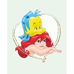 Komar Bild &raquo;Ariel & Fabius&laquo; Disney 1 Stk. tlg. Wandbild zur Dekoration im Kinderzimmer - ohne Rahmen bunt Holz, Papier