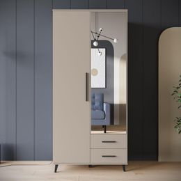 OTTO home Kleiderschrank &raquo;Lagos, Garderobe Schlafzimmerschrank W&auml;scheschrank Bestseller&laquo; in 2 Farben erh&auml;ltlich, Moderner Dreht&uuml;renschrank mit 