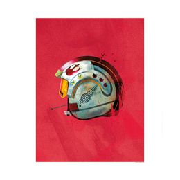 Komar Bild &raquo;Star Wars Classic Helmets Rebel Pilot&laquo; Star Wars 1 Stk. tlg. Wandbild zur Dekoration im Kinderzimmer - ohne Rahmen bunt Holz, Papier