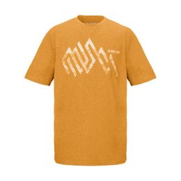 Killtec Herren T-Shirt &raquo;KOS 106 MN TSHRT&laquo; Superleichtes, schnelltrocknendes Herren T-Shirt mit Berg-Print gelb XXL