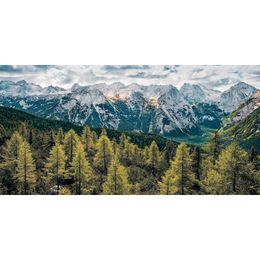 Komar Vliestapete &raquo;Digitaldruck Vlies - Wild Dolomites - Gr&ouml;&szlig;e 200 x 100 cm&laquo; bedruckt glatt Wohnzimmer, Schlafzimmer bunt Vlies