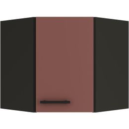 Optifit Eckh&auml;ngeschrank &raquo;Palma&laquo; Breite 60 x 60 cm, T&uuml;ranschlag wechselbar rot Holzwerkstoff
