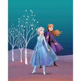 Komar Bild &raquo;Frozen Sisters&laquo; Disney 1 Stk. tlg. Wandbild zur Dekoration im Kinderzimmer - ohne Rahmen bunt Holz, Papier