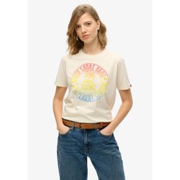 Superdry Damen Kurzarmshirt &raquo;LO-FI OUTDOOR RELAXED TEE&laquo; beige XS