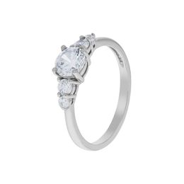 Vivance Damen Fingerring &raquo;925/- Sterling Silber rhodiniert Zirkonia&laquo; wei&szlig;