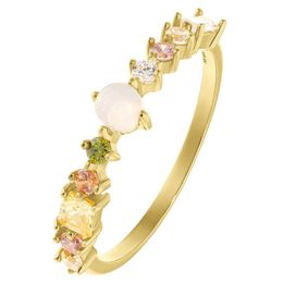 NOELANI Damen Fingerring &raquo;Colorful Stones, 2036067/-68/-69, 20360677/-68/-69, 20360677-687-69&laquo; mit Zirkonia (synth.) bunt