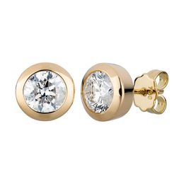 OROLINO Damen Paar Ohrstecker &raquo;Gold 750 mit 2x Brillant zus. 2,00 ct.&laquo; gelb