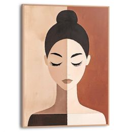 Reinders Poster &raquo;Abstract Beauty&laquo; Wohnzimmer - Frau - Dame - Braun - MDF - Abstrakt - 30x40 cm braun