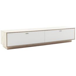 MCA furniture Lowboard &raquo;SANTERNO&laquo; mit 2 Schubk&auml;sten, Fernsehergr&ouml;&szlig;e bis 80 Zoll, Breite 210 cm wei&szlig; Holzwerkstoff
