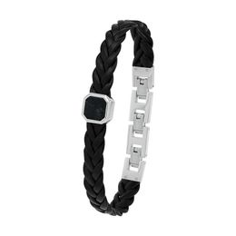 JOOP! Herren JOOP! Lederarmband &raquo;2039799&laquo; mit Hypersthen schwarz