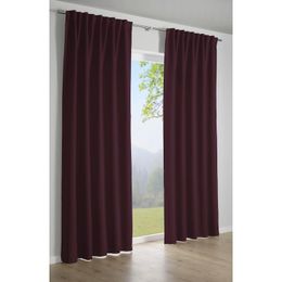 Gardinia Gardine &raquo;Schal mit Gardinenband Dimout&laquo; verdeckte Schlaufen 1 Stk. tlg. Stoff Dimout lila Polyester