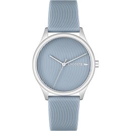 Lacoste Damen Quarzuhr &raquo;FALDA&laquo; Armbanduhr, Damenuhr, Mineralglas, analog, Silikonarmband blau