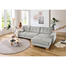 Die PlanBar Ecksofa &raquo;PP-LA19101 L-Form, Breite 316 cm&laquo; wahlweise mit Bettfunktion und verstellbaren Kopfst&uuml;tzen, in Cord 88% Polyester;12% Polyamid