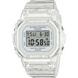Casio Baby-G Damen CASIO Baby-G Chronograph Quarzuhr, Armbanduhr, Damenuhr, automatischer Kalender, digital, Timer transparent
