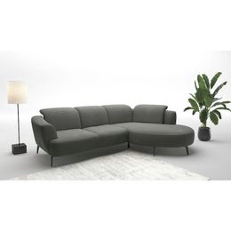 Sit & More sit&more Ecksofa &raquo;Zoe&laquo; ink.Sitztiefenverstellung, wahlweise mit Kopfteilverstellung braun 95% Polyester, 5% Polyamid
