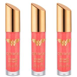 Catrice Damen Lipgloss &raquo;Wonder Woman Shimmer Lip Glaze&laquo; Hochglanz-Mix aus Lippen&ouml;l und Gloss, pflegt und spendet Feuchtigkeit.