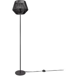 Paco Home Stehlampe &raquo;Pinto&laquo; E27 moderne LED Lampe in Boho Optik, Wohnzimmer, Schlafzimmer, Fassung E27 schwarz