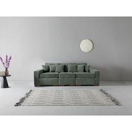 Home Affaire 3-Sitzer &raquo;Skara&laquo; Lounge-Sofa mit Federkernpolsterung, in vielen Bezugsvarianten grau 100% Polyester