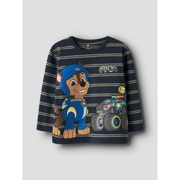 name it Jungen T-Shirt &raquo;NMMSOFUS PAW LS NREG TOP BOX CPLG&laquo; blau 92