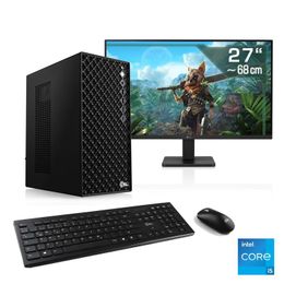 CSL PC-Komplettsystem &raquo;Mystic V24035&laquo; 27 &prime;&prime; Intel Core i5 GeForce RTX 4060 16 GB RAM 1.000 GB SSD schwarz Inkl. Maus, Tastatur, 300 MBit/s WLAN-Karte