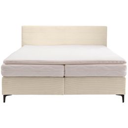 Alina Boxspringbett &raquo;Pico&laquo; inkl. Matratzen und Topper beige Cord GCT (92% Polyeste, 8% Nylon)