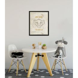 Komar Wandbild &raquo;Disney The Lion King Ready to Rule&laquo; Disney Set, 1 Stk. tlg. 40 x 50 cm (Breite x H&ouml;he) - Kinderzimmer, Dekoration beige Vlies