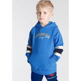 Kangaroos Jungen Kangaroos Kapuzensweatshirt &raquo;f&uuml;r kleine Jungen&laquo;, Langarm mit Rippb&uuml;ndchen, Basic-Passform blau 92/98