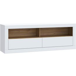 FORTE Lowboard &raquo;LefkadasTV-Board, TV-Schrank&laquo; TV-Board, Schubk&auml;sten, Push to open, Grifflos, BxH= 175,4 x 61,6cm wei&szlig; Spanplatte
