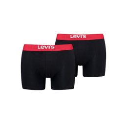 Levi's Levi's Herren Boxershorts &raquo;LEVIS MEN SLD BASC BOXER BRIEF ORG CO 2P&laquo; Packung, 2er Pack, mit breitem Logobund schwarz S