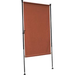 Angerer Balkonsichtschutz &raquo;Style&laquo; BxH: 150 x 225-275 cm, Ausfall 270 cm orange Polyacryl