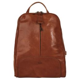 Pike Pik&eacute; Damen Tagesrucksack echt Leder, Made in Italy braun B/H/T: 37cm x 31cm x 11cm, onesize