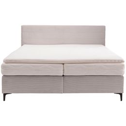 Alina Boxspringbett &raquo;Pico&laquo; inkl. Matratzen und Topper grau Cord GCT (92% Polyeste, 8% Nylon)