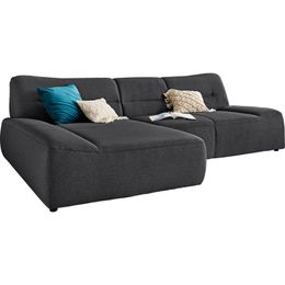 DOMO collection Ecksofa &raquo;Cesena moderne Polsterecke mit flachen Armlehnen, L-Form&laquo; fester Sitzkomfort, frei im Raum stellbar grau