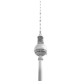 Komar Vliestapete &raquo;Digitaldruck Vlies - Fernsehturm - Gr&ouml;&szlig;e 50 x 250 cm&laquo; bedruckt glatt Wohnzimmer, Schlafzimmer bunt Vlies