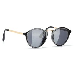 Lascana Damen Lascana Sonnenbrille runde Sonnenbrille, get&ouml;nte Gl&auml;ser mit UV Schutz, Damenbrille schwarz