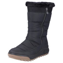 Rieker Damen Winterstiefel , Winterboots, Snowboots mit wasserabweisender RiekerTEX-Membran schwarz 37