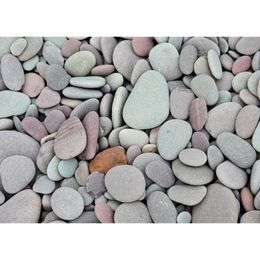 papermoon Fototapete &raquo;Pebbles&laquo; glatt bunt Vlies