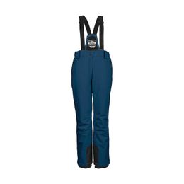 Killtec Damen Skihose &raquo;KSW 249 WMN SKI PNTS&laquo; Wasser- und winddicht, abnehmbare Tr&auml;ger, verstellbare Taille blau 40, Normalgr&ouml;&szlig;en