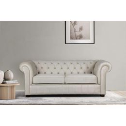 Home Affaire 3-Sitzer &raquo;CHARENTE, optionale Schlafsofa, Chesterfield-Sofa, Bettfunktion&laquo; mit edler Knopfheftung und typischen Armlehnen, B/T/H 198/89/