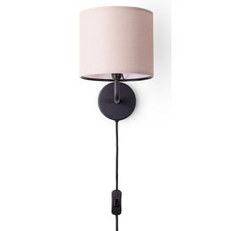 Paco Home Wandleuchte &raquo;Uni Color&laquo; E14 Wandlampe Schalter Flur Wohnzimmer &Oslash;...18cm Unifarben Deko Kabel 3m E14 schwarz